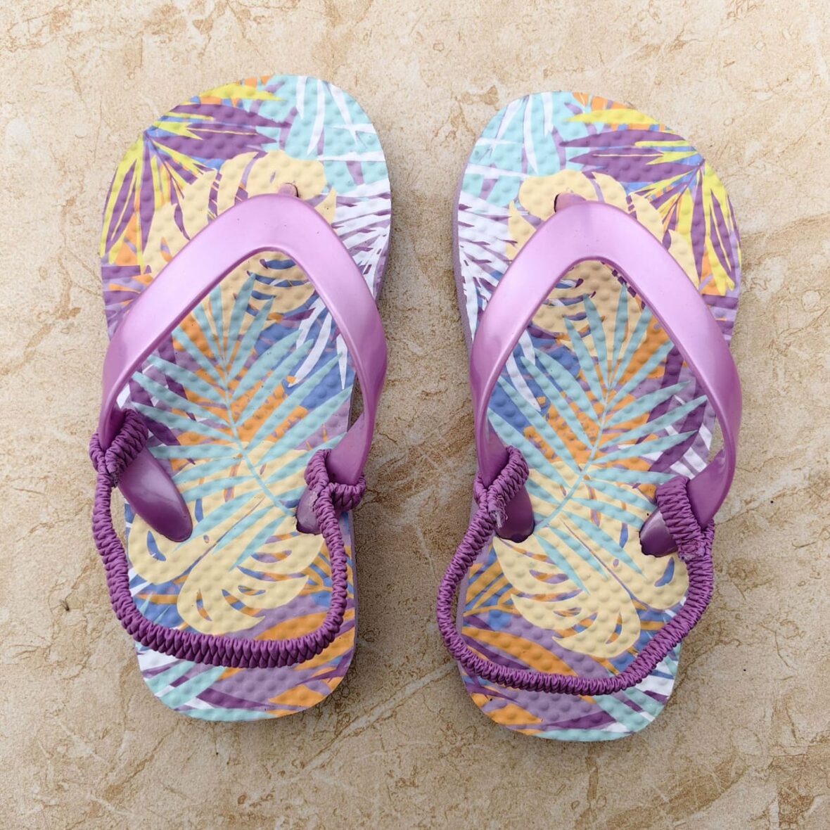 Toddler Girl Purple Flip Flops - Gerald Babies and Kids